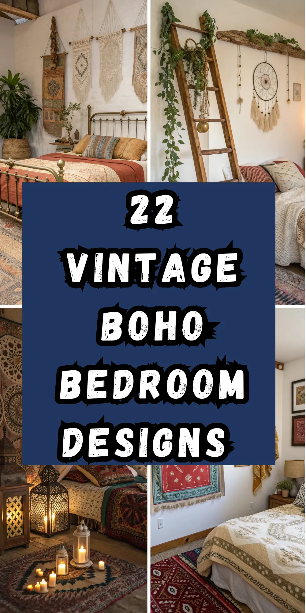 22 Vintage Boho Bedroom Designs Full of Character & Charm