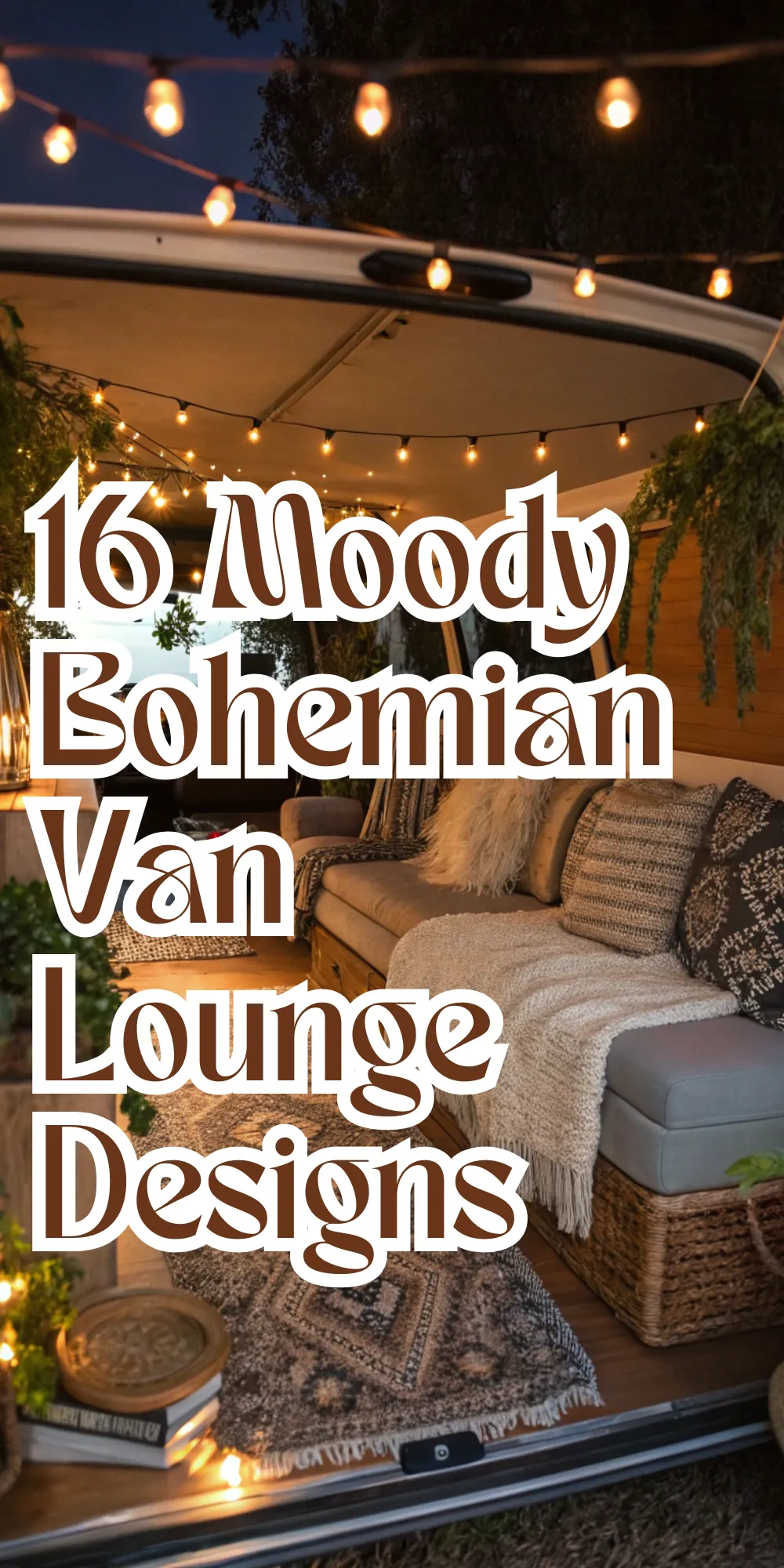 16 Moody Bohemian Van Lounge Designs for Stylish and Modern Nomads