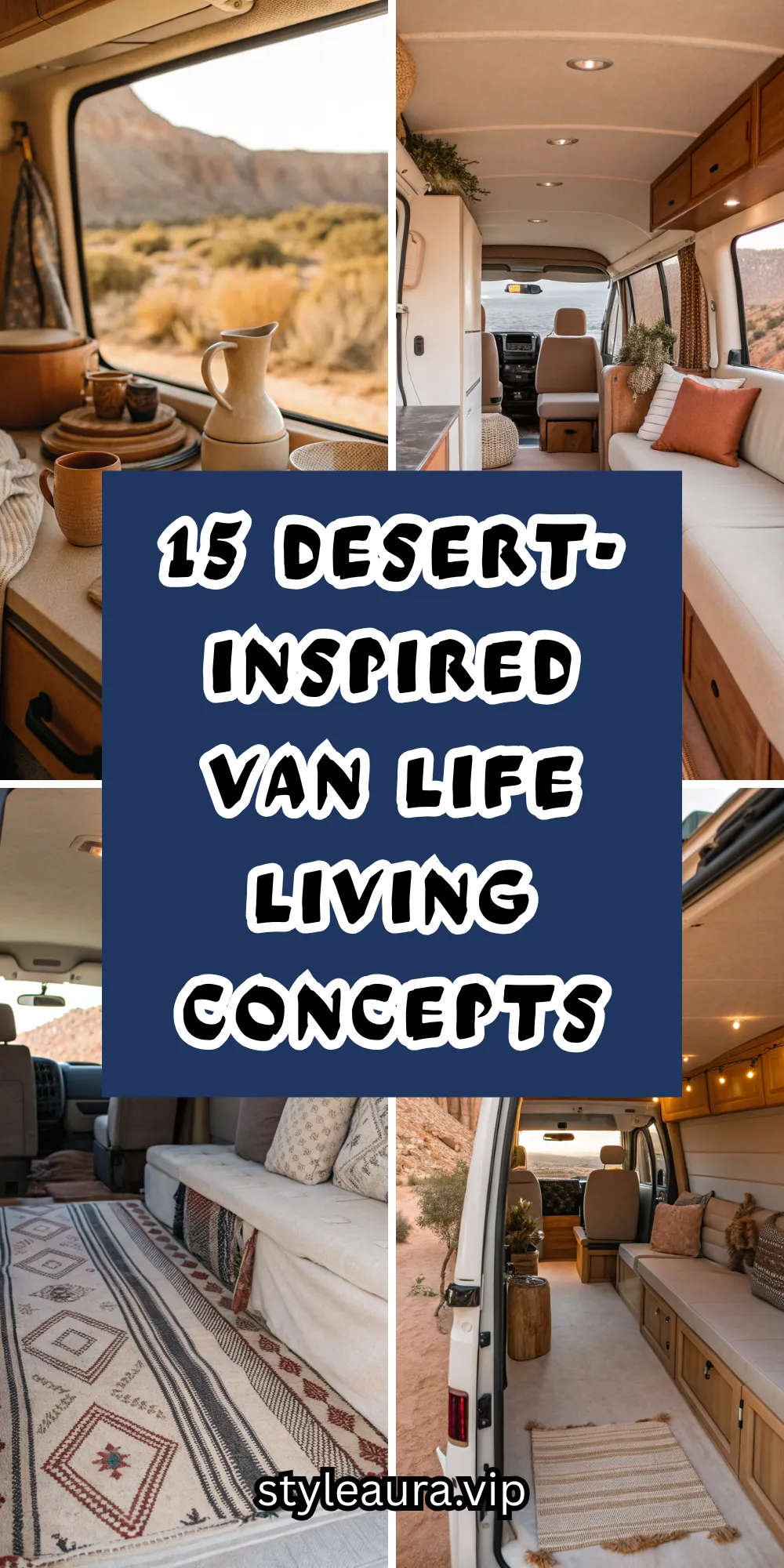 15 Desert-Inspired Van Life Living Concepts