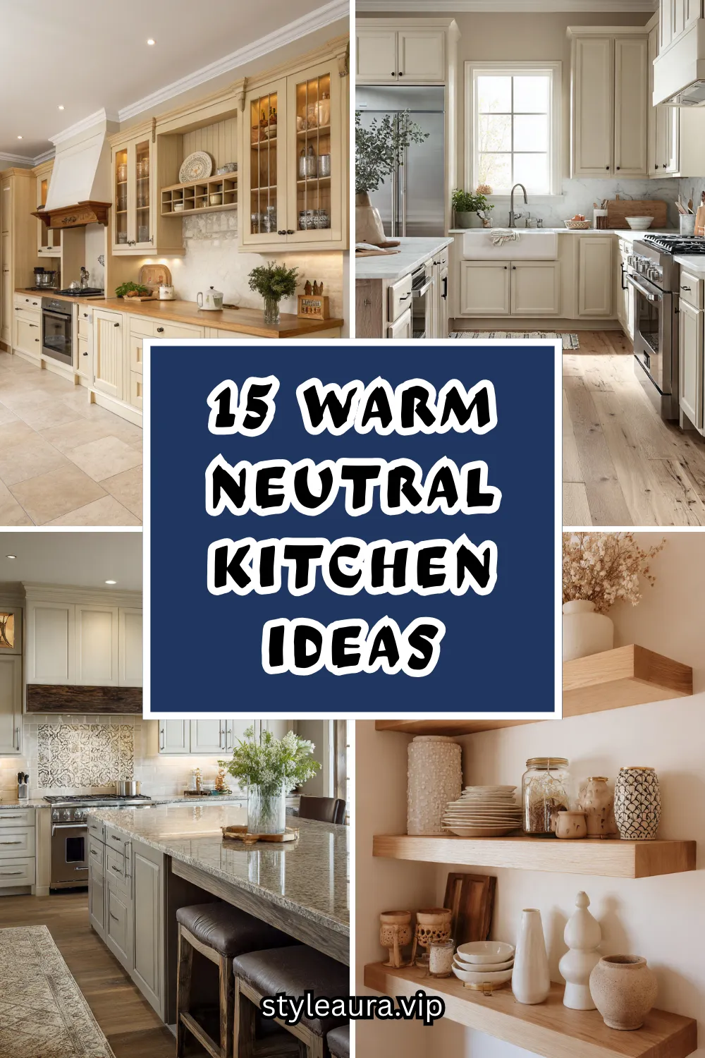 15 Warm Neutral Kitchen Ideas with Soft Contrast